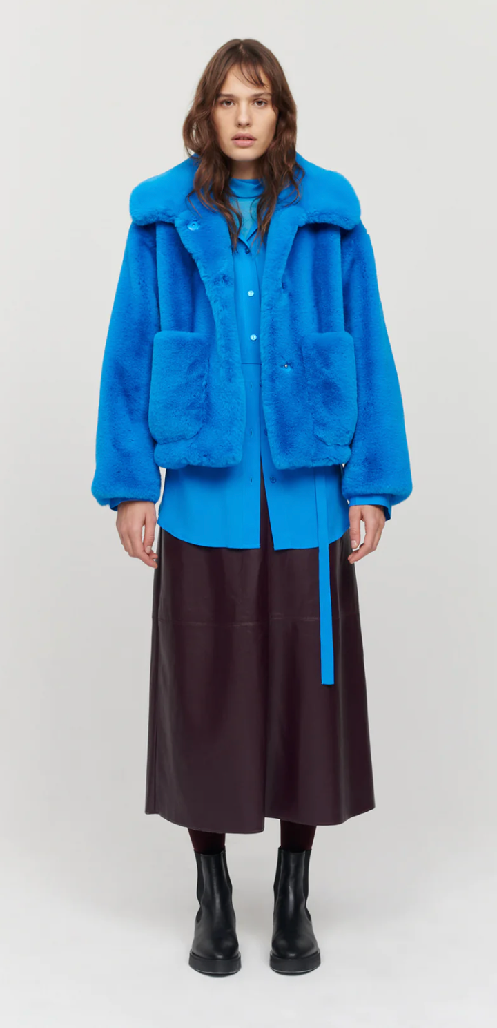 Traci Coat Neon - Blue – My Fashion Trunk