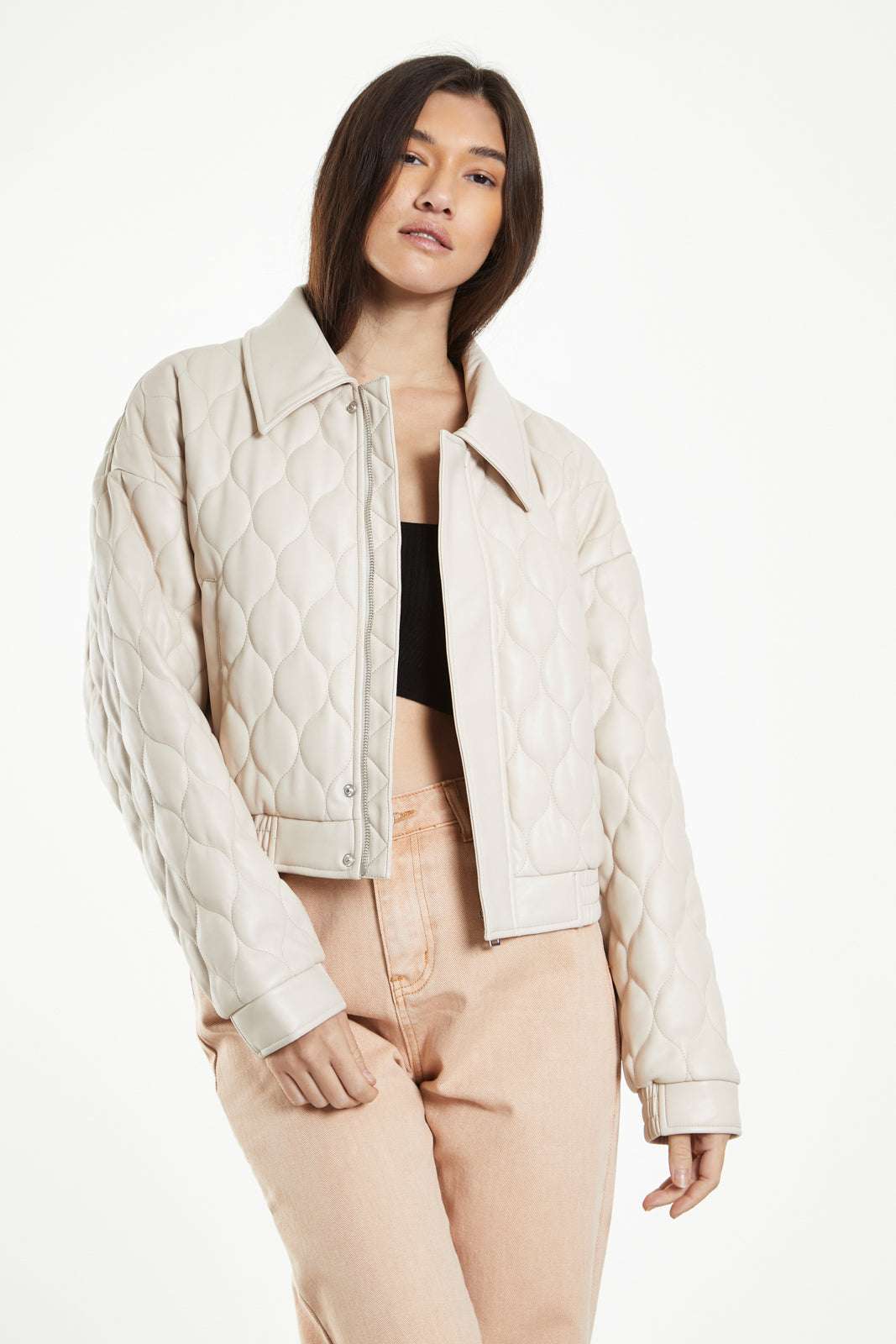 Bomber Jacket - Stone – My Fashion Trunk
